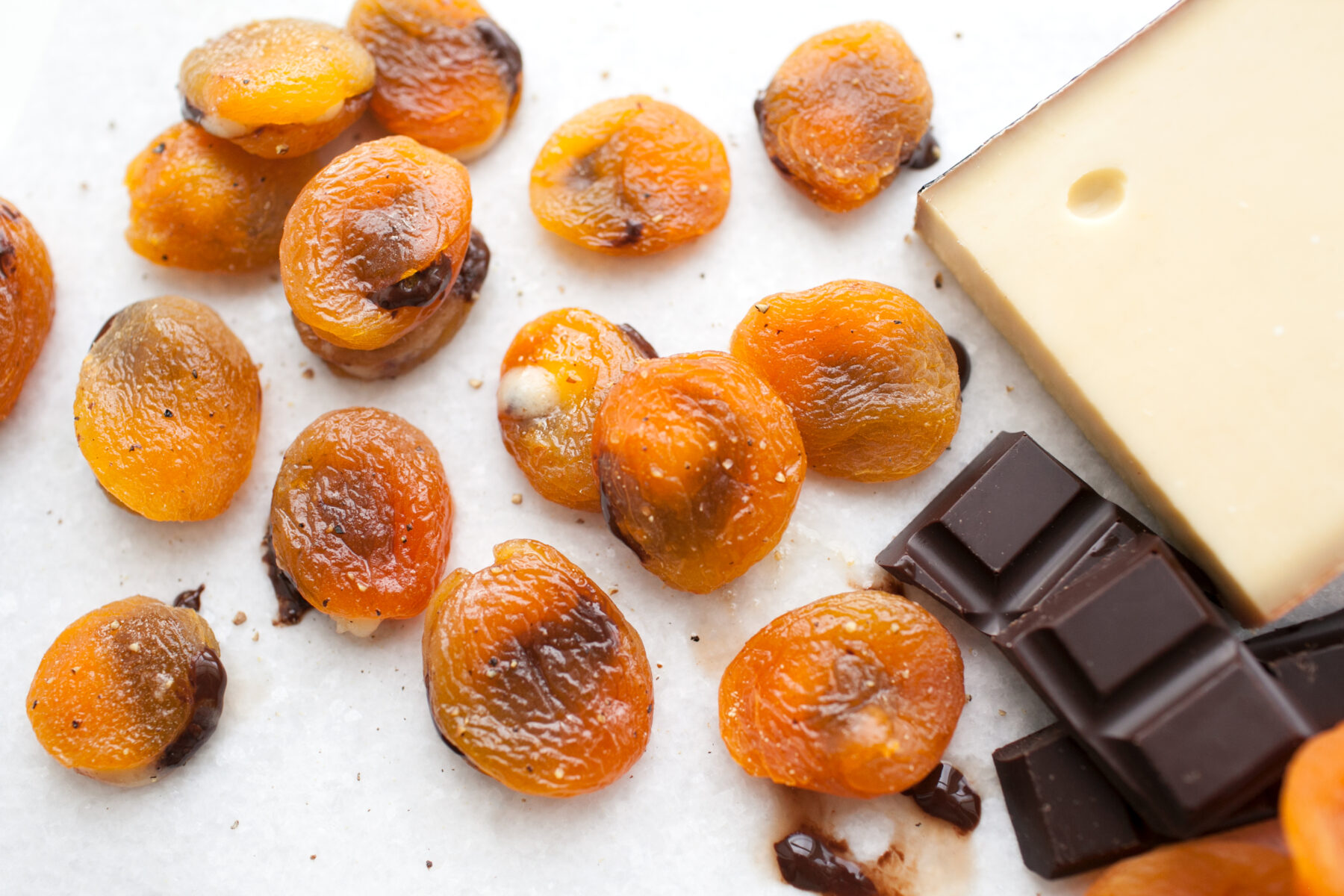 Appenzeller and Dark Chocolate Apricots - Emmi USA