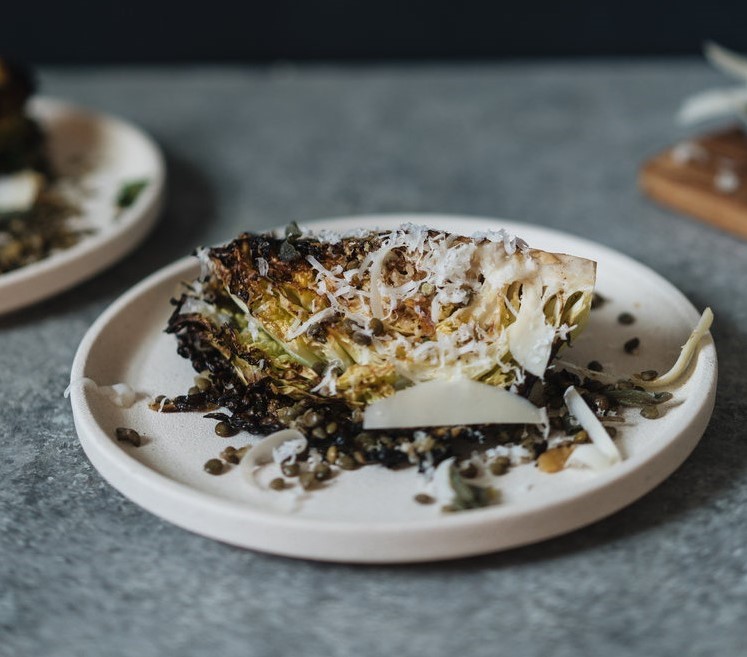 Le Gruyère®-Roasted Cabbage with Lentils, Burnt Butter, Sage, and ...